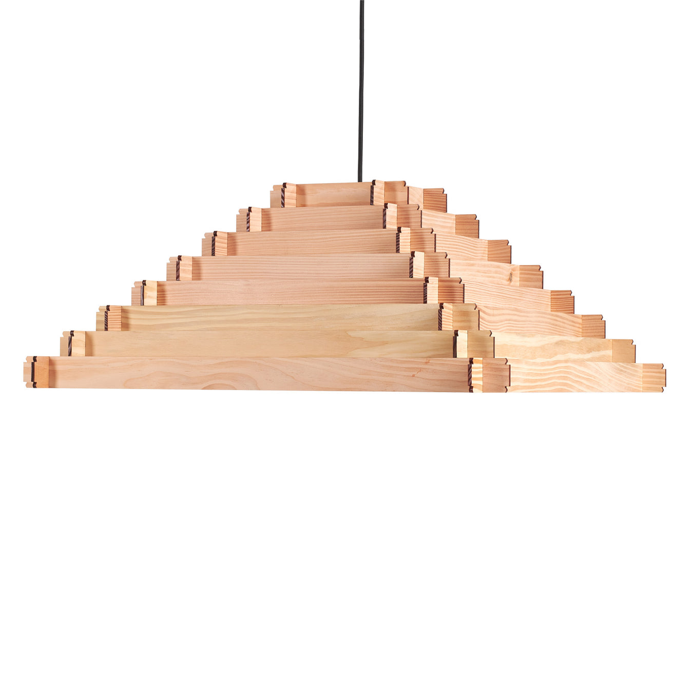 Houten hanglamp van Naaldhout; Duurzaam en sociaal geproduceerd – Binthout